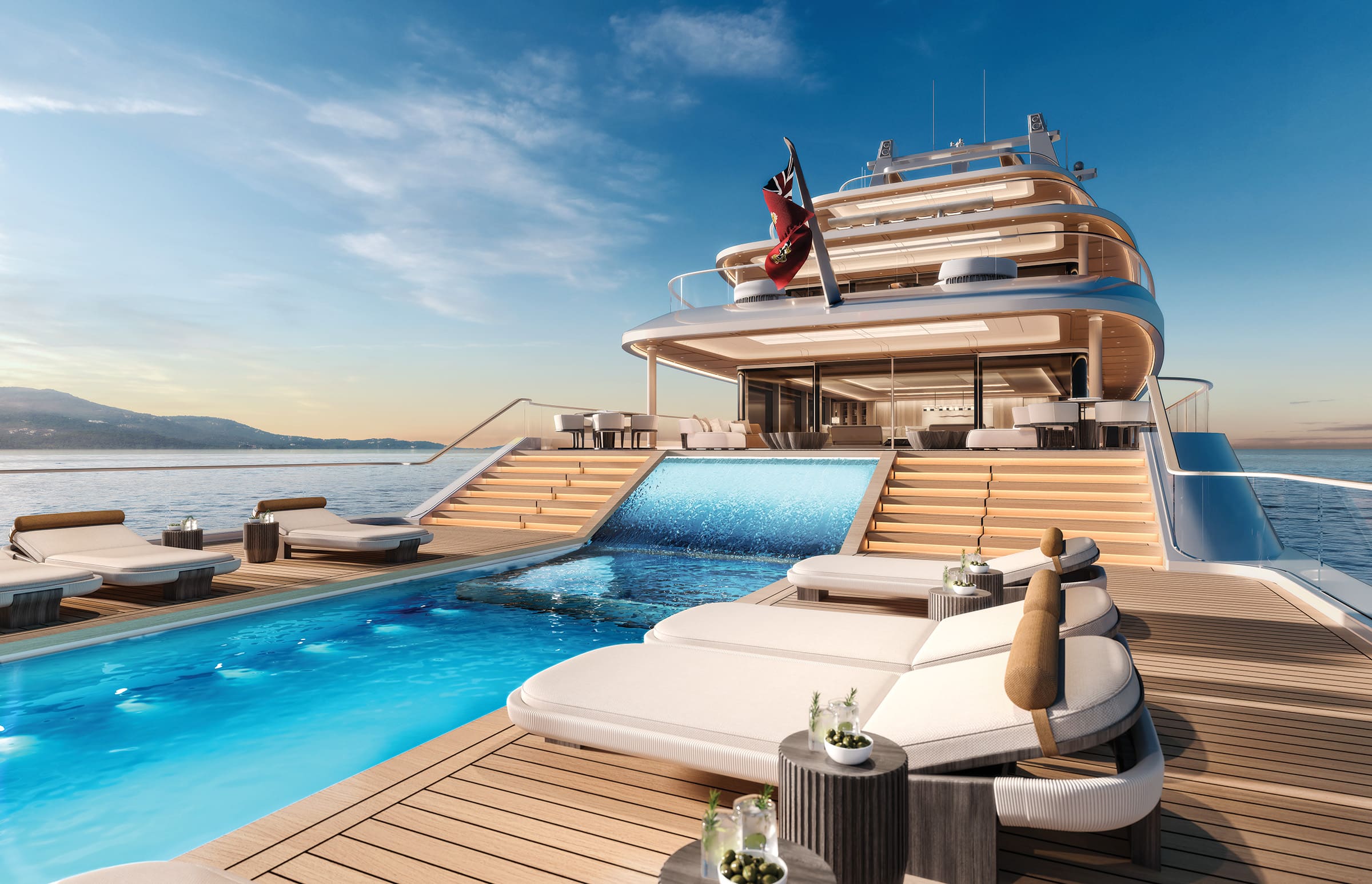 SINOT BEACH series BEACH99 aft deck pool - Sinot Yacht Architecture ...